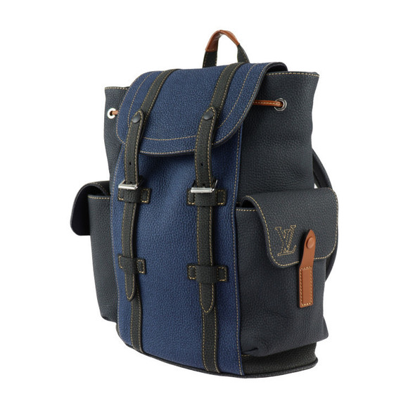 Louis Vuitton | Bags | Louis Vuitton Pm Backpack Blue Christopher Black ...
